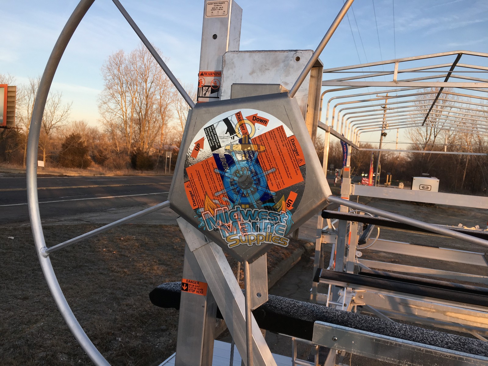 Craftlander 2500 Pound Vertical Boat Lift, 108″ Beam – Midwest Marine ...