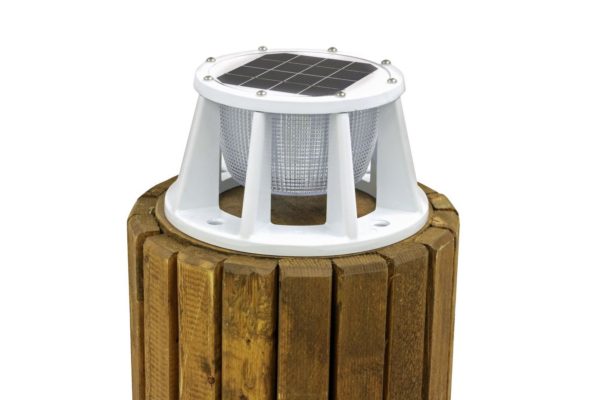 Solar Piling Light – 3 Color LED Switchable – Midwest Marine Supplies