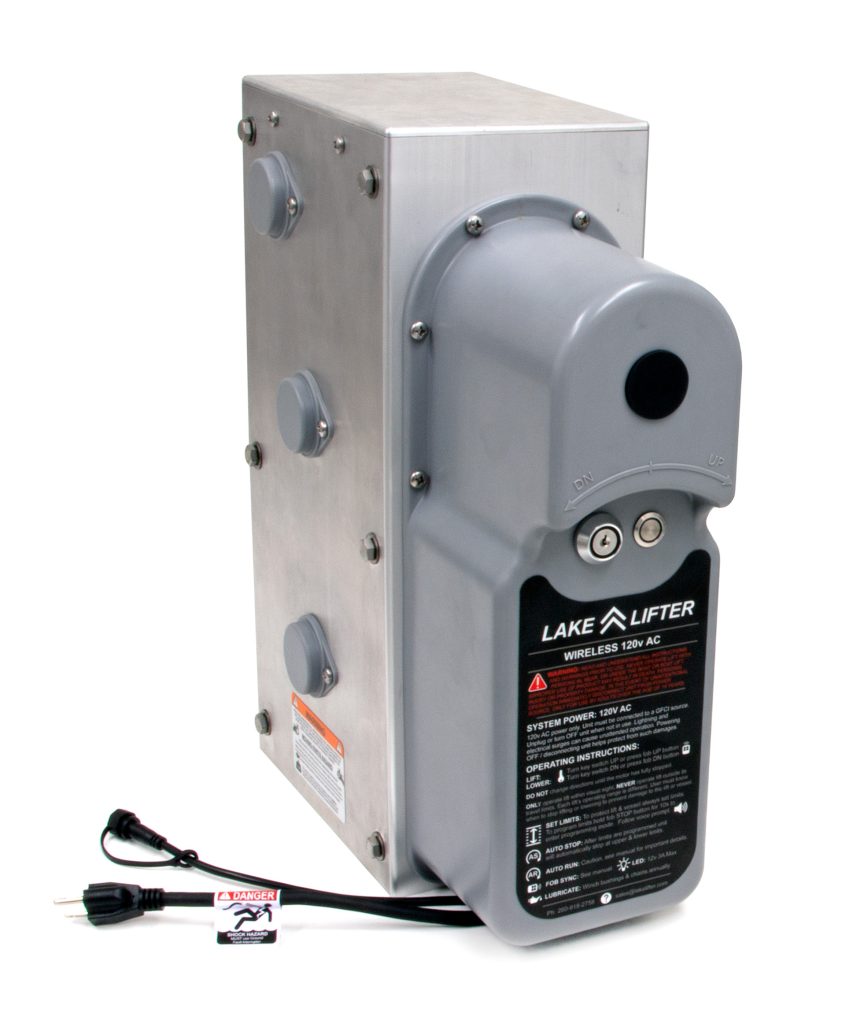 AC Integrated Boat Lift Wireless Direct Drive Motor & 5k Winch Box ...