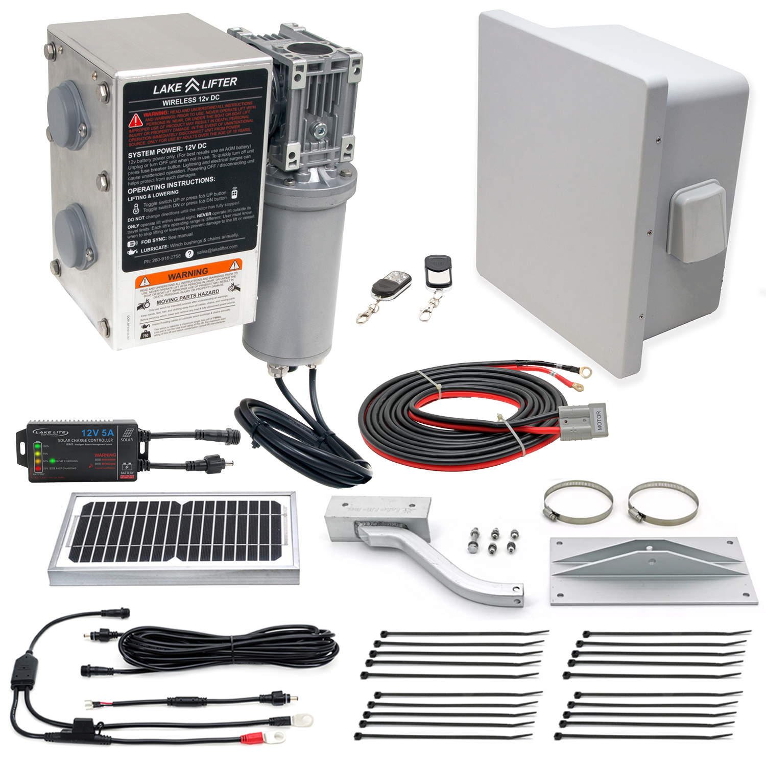 DC – Lake Lifter Direct Drive PWC Integrated Winch Box + Solar Charging ...