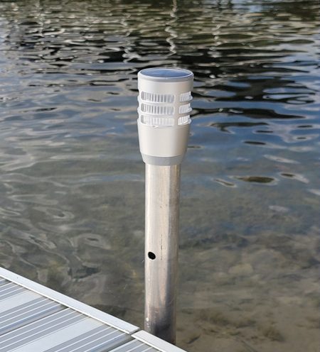 Solar Dock Post Light – Aluminum – Midwest Marine Supplies